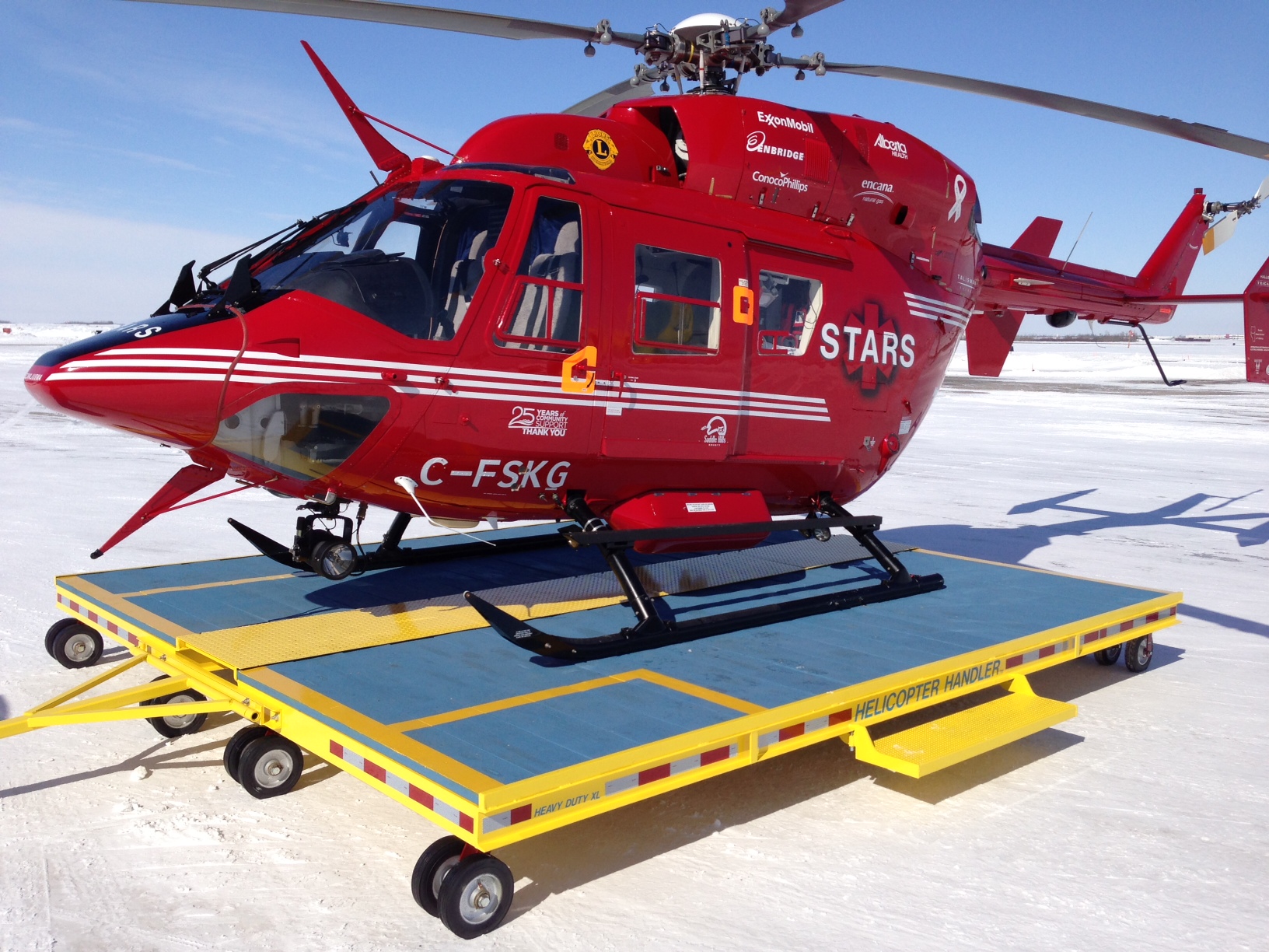 Helicopter Dolly Makes Moving Copters Easy